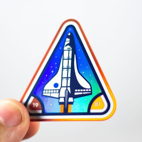 NASA Space Shuttle Sticker Matte Vinyl 3 X 3 Inch Outer - Etsy Canada