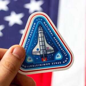 NASA Space Shuttle Sticker - Matte Vinyl - 3 X 3 Inch - Outer Space ...