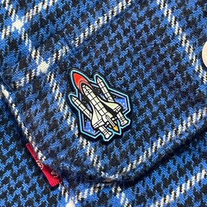 NASA Space Shuttle Enamel Pin - 1" Soft Enamel Pin - Space Exploration ...