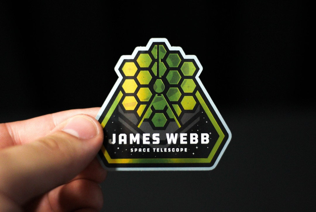 NASA James Webb Space Telescope Holographic Metal GOLD Sticker Decal ...