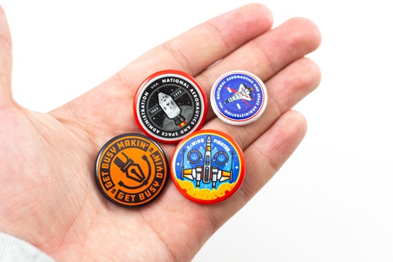 Nasa Spaceship Buttons