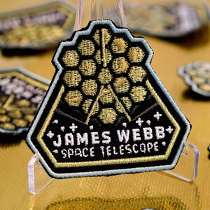 NASA James Webb Space Telescope Embroidered Patch - Gold Stitching 2 ...