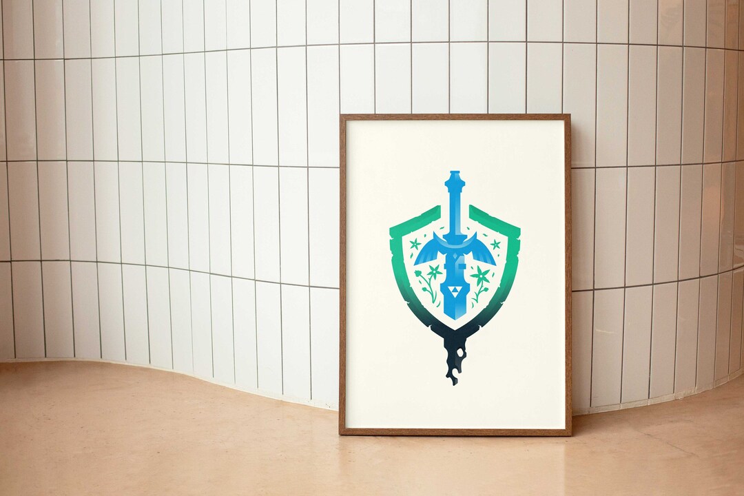 Legend of Zelda Decayed Master Sword - Minimal Poster -12x18 Inch ...