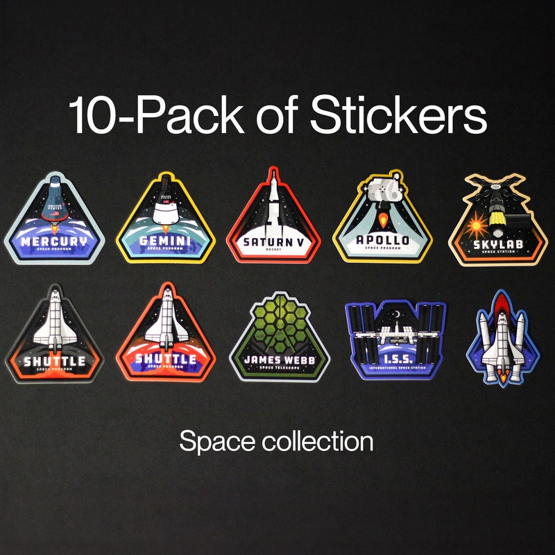 Space Stickers - Etsy