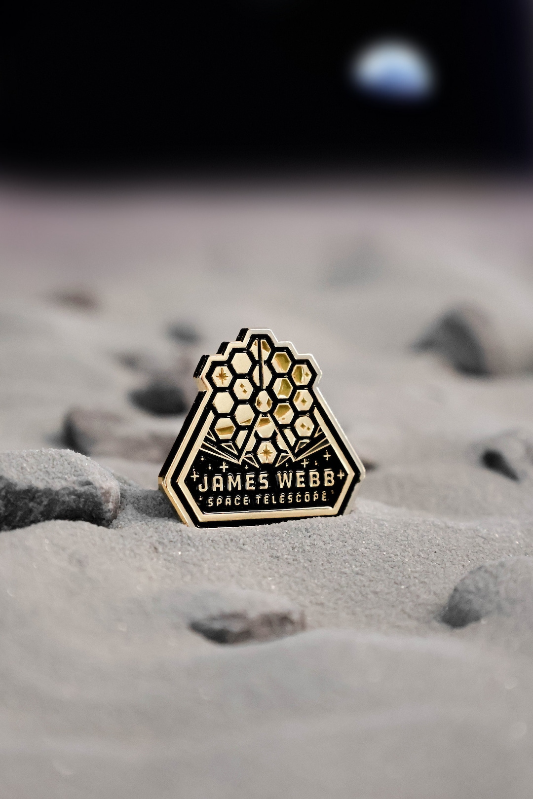 NASA James Webb Space Telescope Enamel Pin - Gold Mirror Finish 1x1" - Etsy