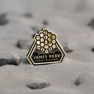NASA James Webb Space Telescope Enamel Pin - Gold Mirror Finish 1x1" - Etsy