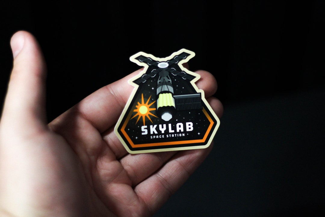 Skylab Space Station Vinyl Sticker Mission Patch - 2.5'x2.5' Laptop ...