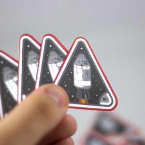 NASA Moon Landing Sticker - Foil Metal Effect - 2 X 2 Inch - Moon ...