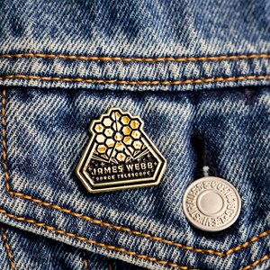 NASA James Webb Space Telescope Enamel Pin - Gold Mirror Finish 1x1" - Etsy