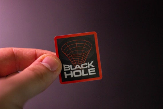 BLACK HOLE Warning Sticker Matte Vinyl Space Travel - Etsy