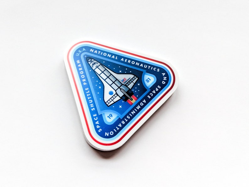 NASA Space Shuttle Sticker Matte Vinyl 3 X 3 Inch Outer - Etsy Canada