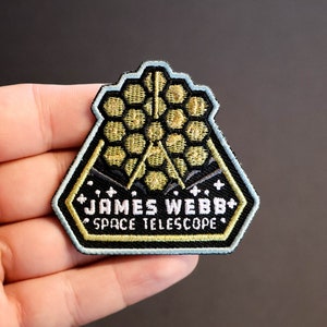 NASA James Webb Space Telescope Embroidered Patch - Gold Stitching 2 ...