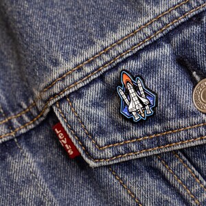 NASA Space Shuttle Enamel Pin - 1" Soft Enamel Pin - Space Exploration ...