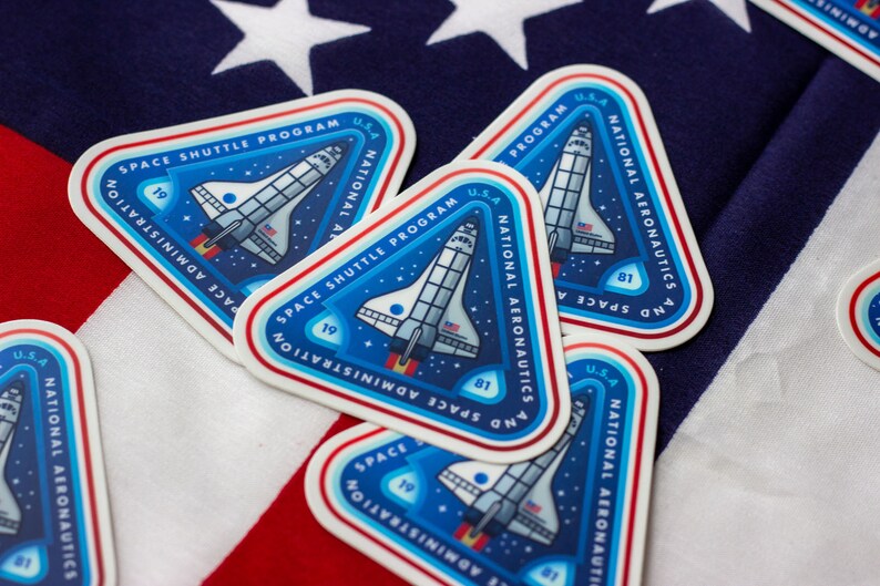 NASA Space Shuttle Sticker Matte Vinyl 3 X 3 Inch Outer - Etsy Canada
