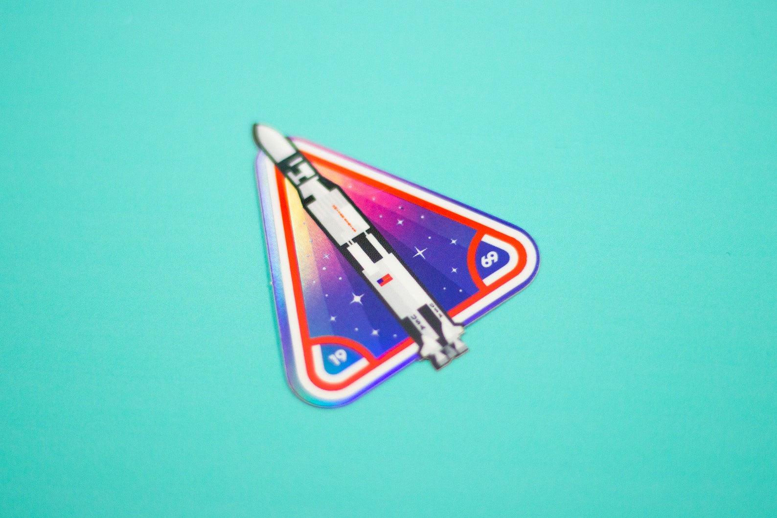 NASA Saturn V Apollo Sticker Holographic Vinyl 2 X 2 Inch - Etsy Canada