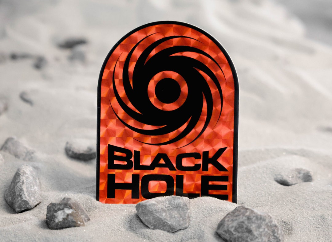 Black Hole Warning Sticker - Holographic Prism Vinyl - 3 X 2 Inch ...