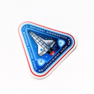 NASA Space Shuttle Sticker - Matte Vinyl - 3 X 3 Inch - Outer Space ...