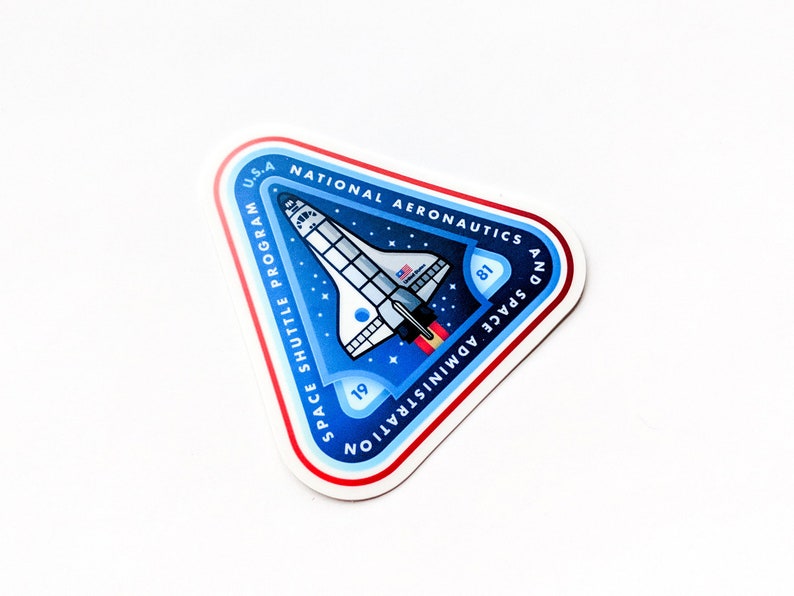 NASA Space Shuttle Sticker Matte Vinyl 3 X 3 Inch Outer - Etsy Canada