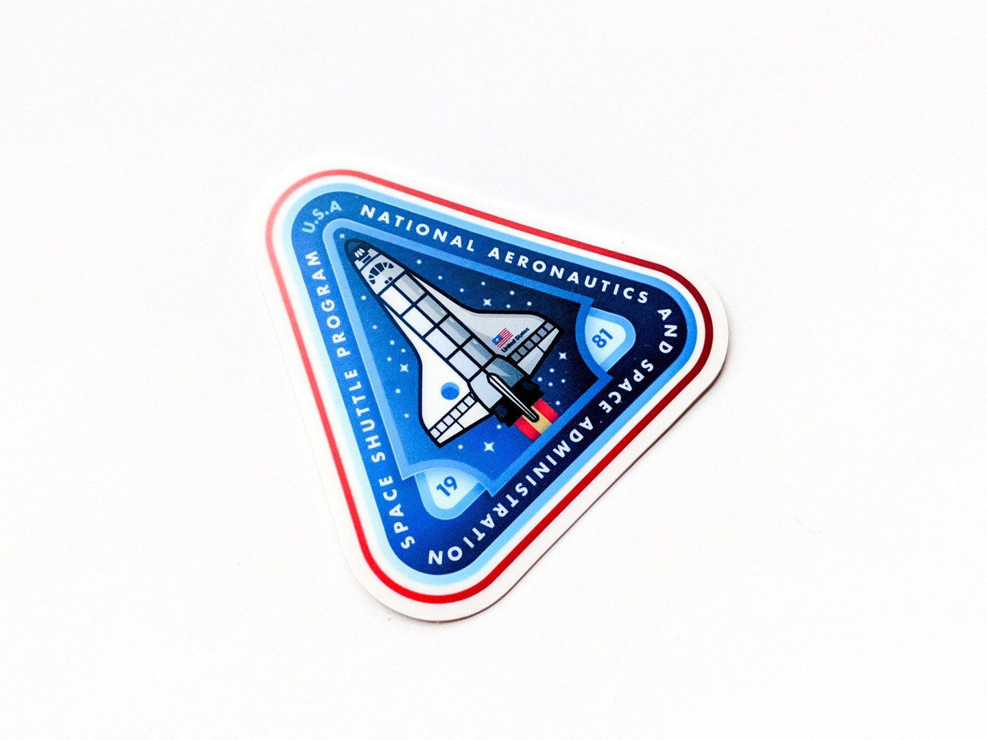 NASA Space Shuttle Sticker Matte Vinyl 3 X 3 Inch Outer - Etsy Canada