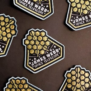NASA James Webb Space Telescope Embroidered Patch - Gold Stitching 2 ...