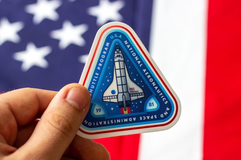 NASA Space Shuttle Sticker Matte Vinyl 3 X 3 Inch Outer - Etsy Canada