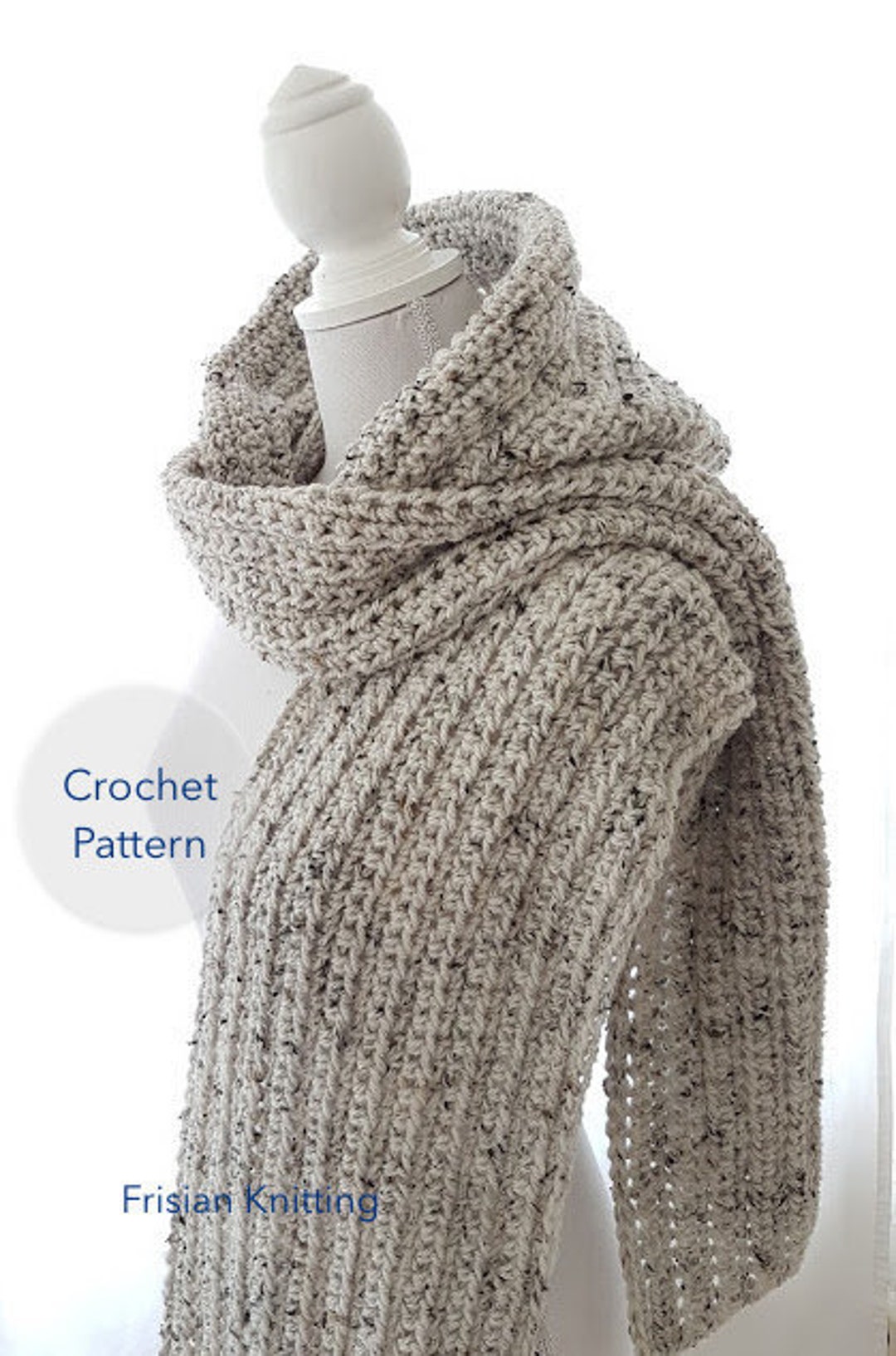 Crochet Pattern Scoodie // Crochet Hooded Scarf // Hooded Shawl ...