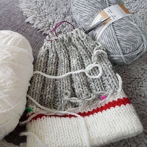 Sock Monkey Hat // Knitting Pattern Hat // PDF Pattern // Winter ...