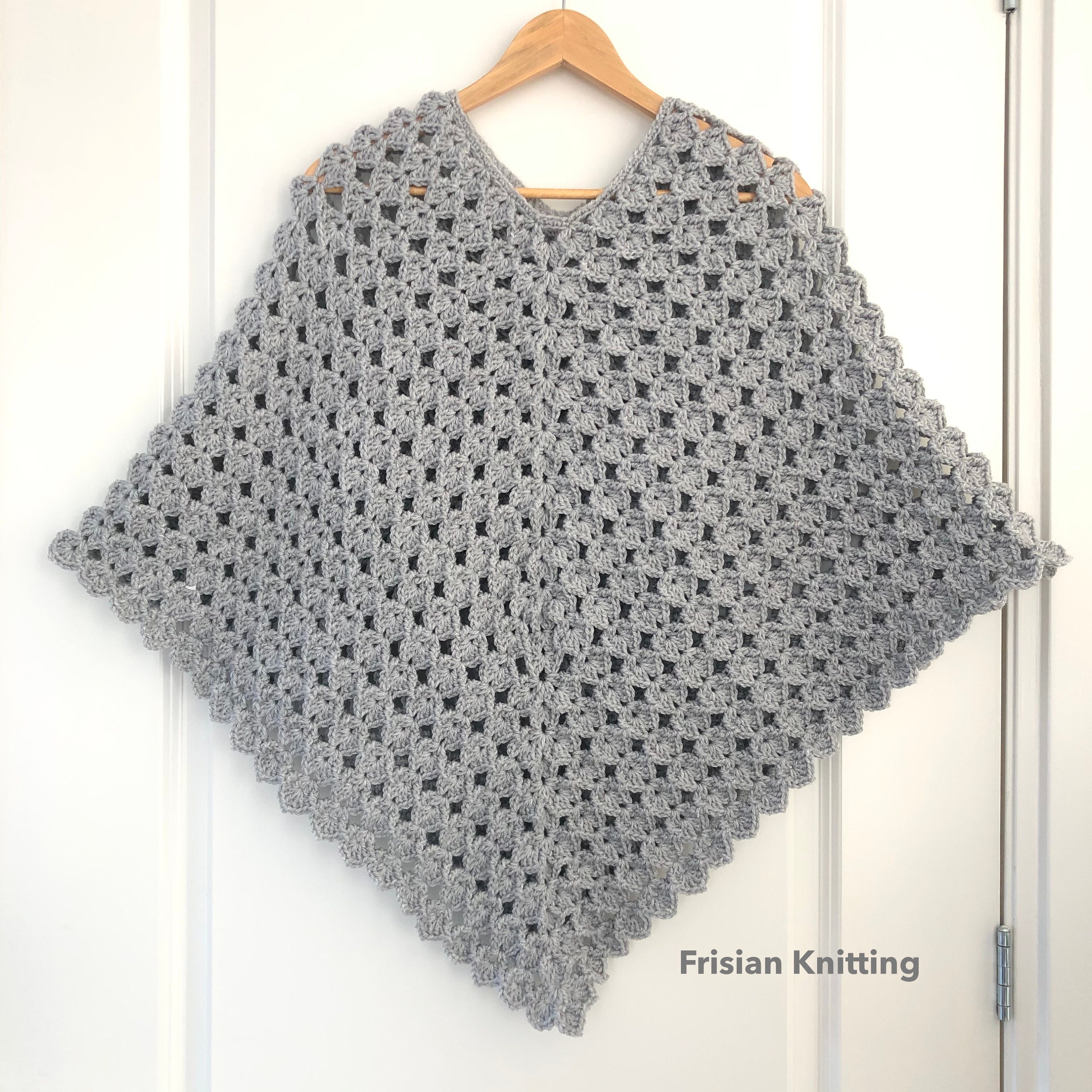 Pattern Poncho // Chunky Poncho // Shawl Scarf Pattern // Diy - Etsy