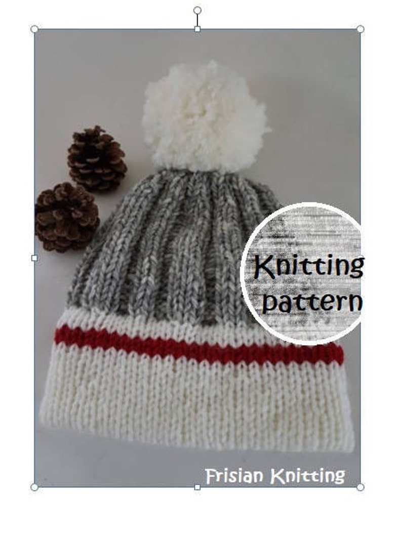 Sock monkey hat // Knitting pattern hat // PDF pattern // | Etsy