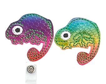 Lizard Badge Holder - Etsy