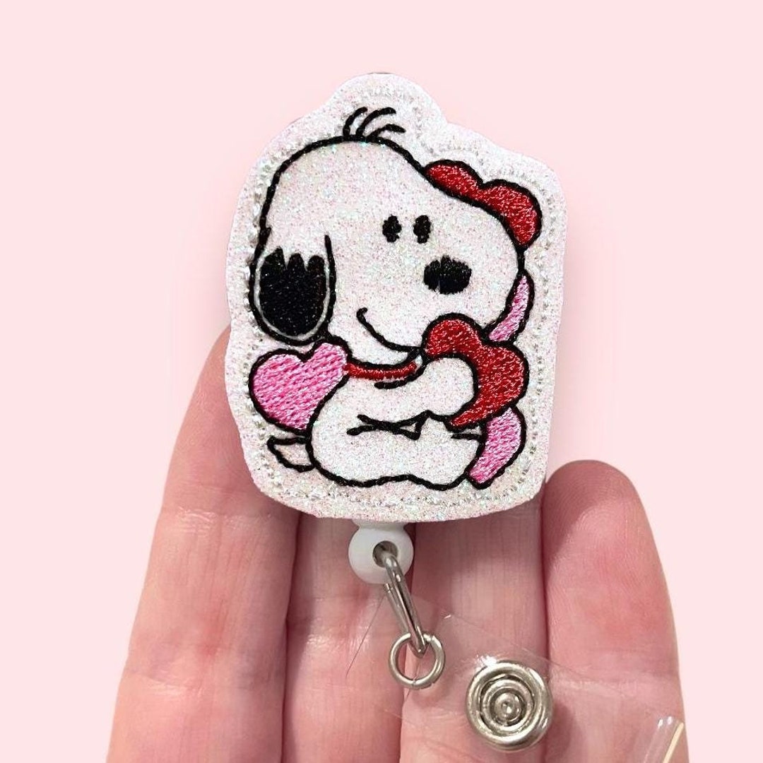 Valentines Badge Reel, Love Badge Reel, ID Holder, Badge Clip, Badge ...