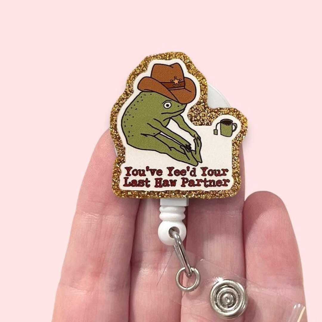 Funny Western Badge Reel, Western Cowboy Badge Reel, Funny Badge Reel ...