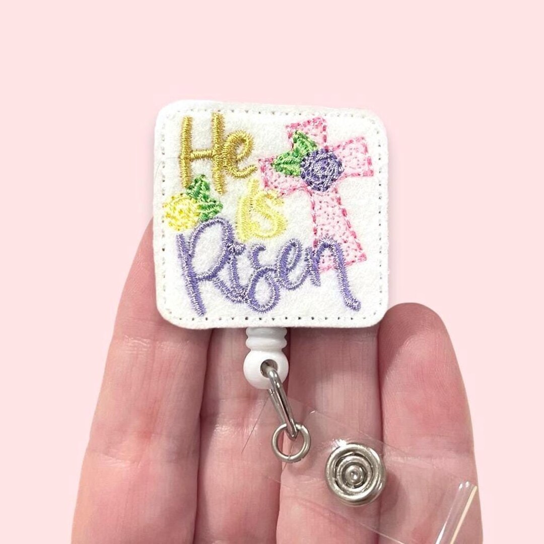 He is Risen Badge Reel, Easter Badge Reel, ID Holder, Badge Clip, Badge ...
