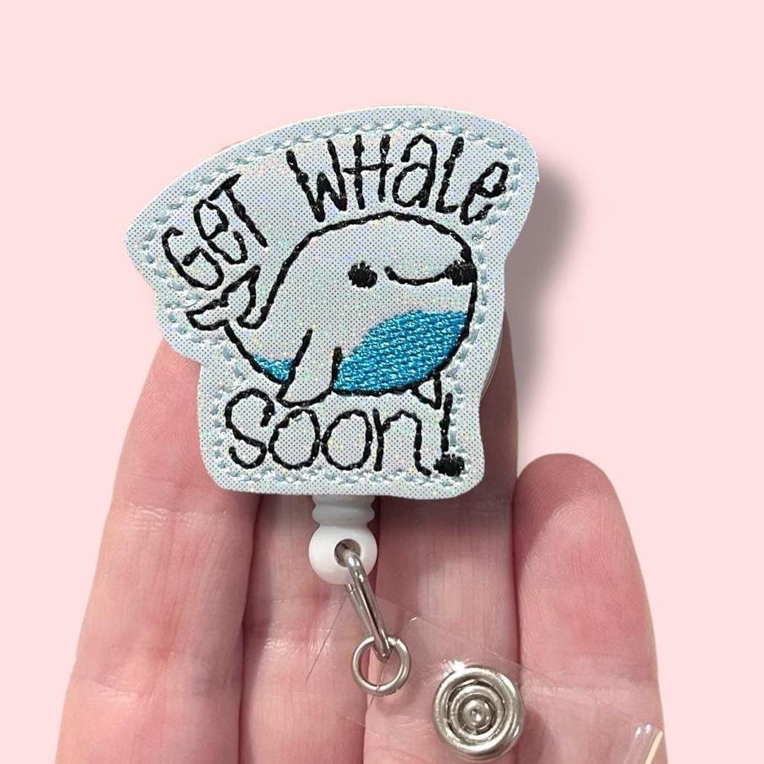 Funny Medical Badge Reel, Get Well Soon Badge Reel, Badge Reel, ID ...