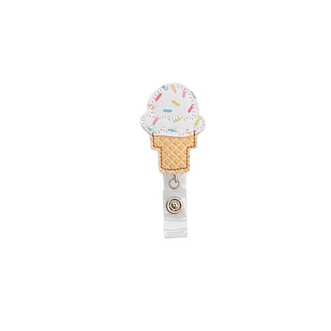 Ice Cream Cone Badge Reel Ice Cream Badge Reel Summer Badge - Etsy
