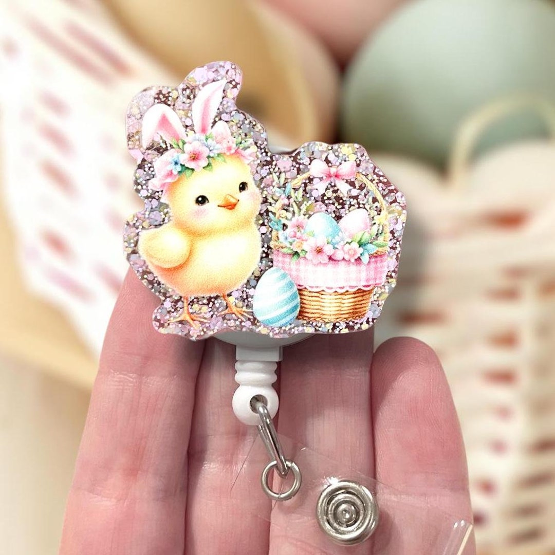 Easter Bunny Badge Reel, Easter Badge Reel, Easter Chick Badge Reel, ID ...