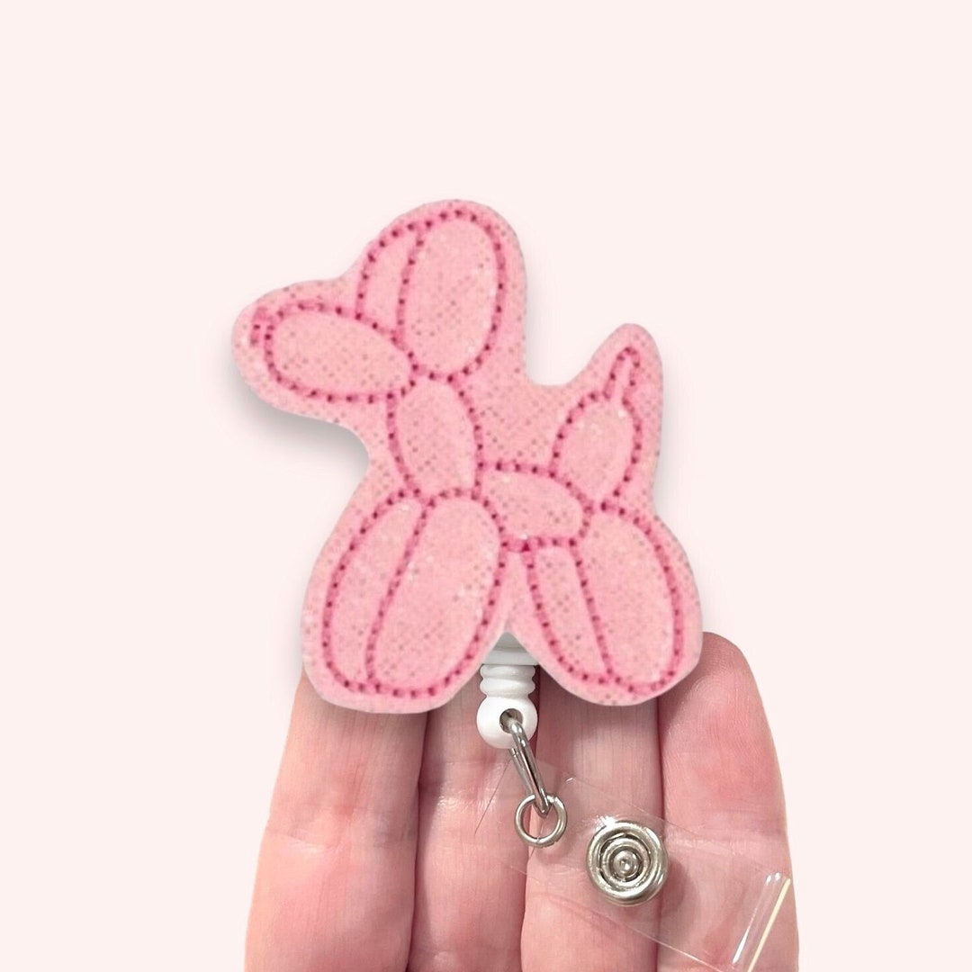 Balloon Animal Badge Reel, Balloon Dog Badge Reel, Fun Badge Reel, ID ...