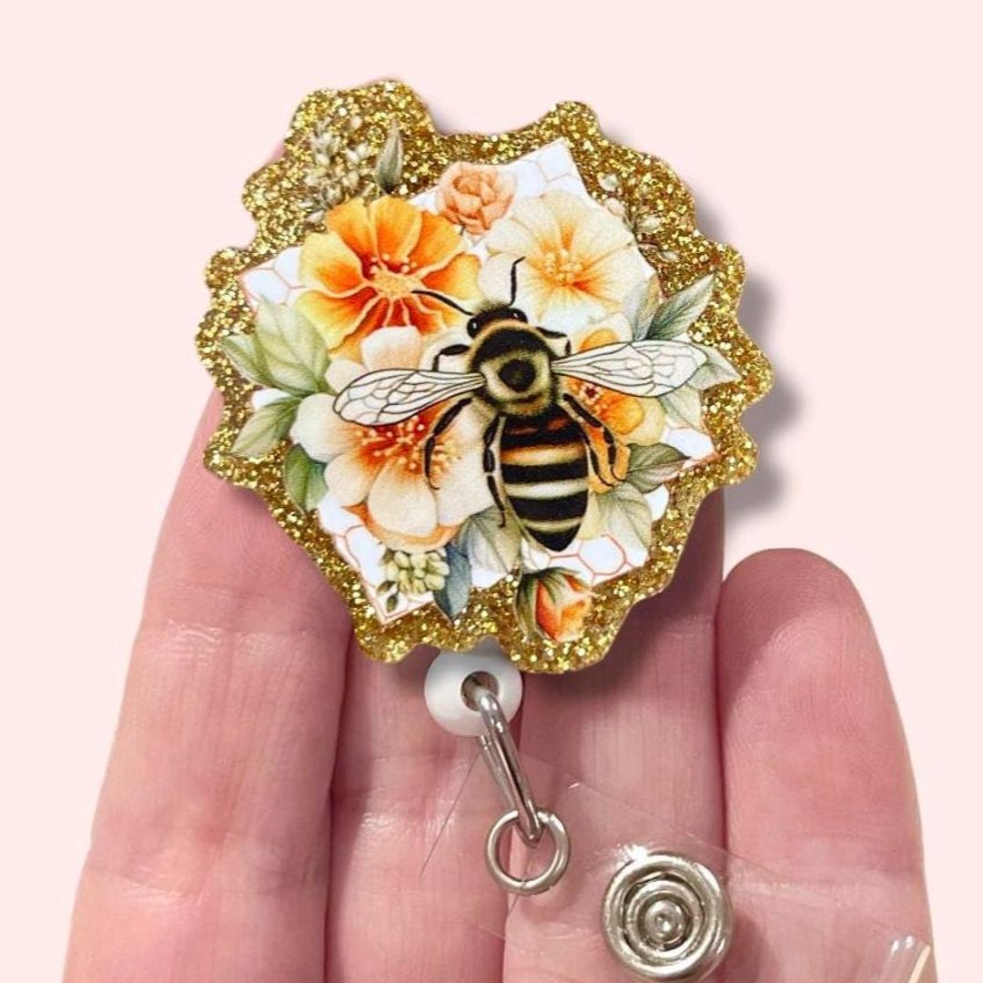 Honey Bee Badge Reel, Bumble Bee Badge Reel, Bee Badge Reel ...