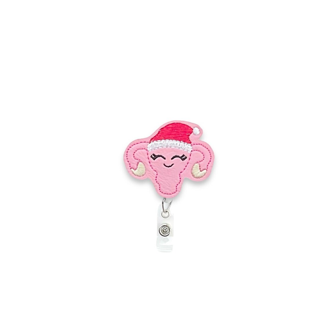 OBGYN Badge Reel Christmas Uterus Badge Reel Gyno Badge - Etsy