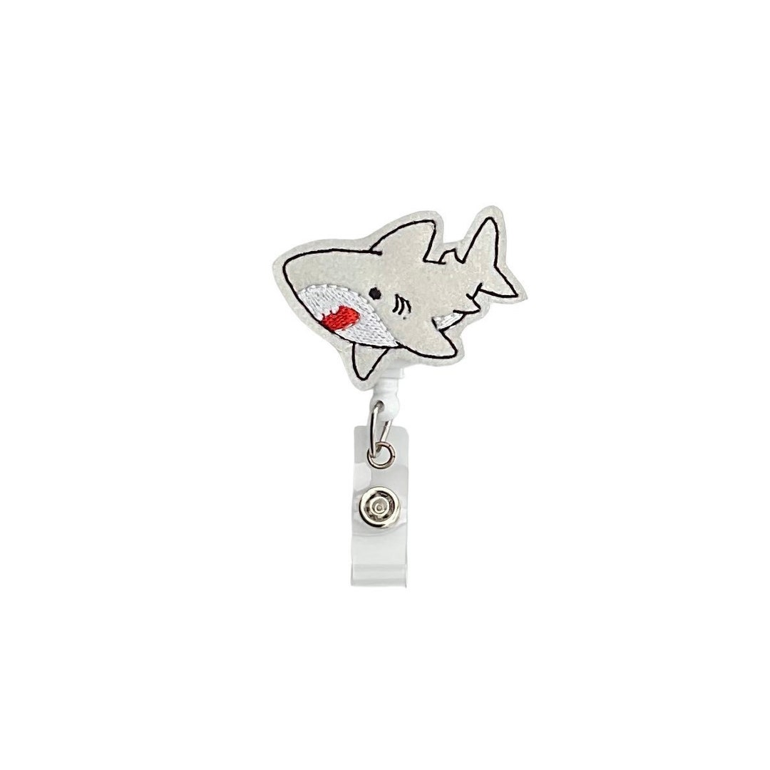 Shark Badge Reel Great White Shark Badge Reel Retractable - Etsy