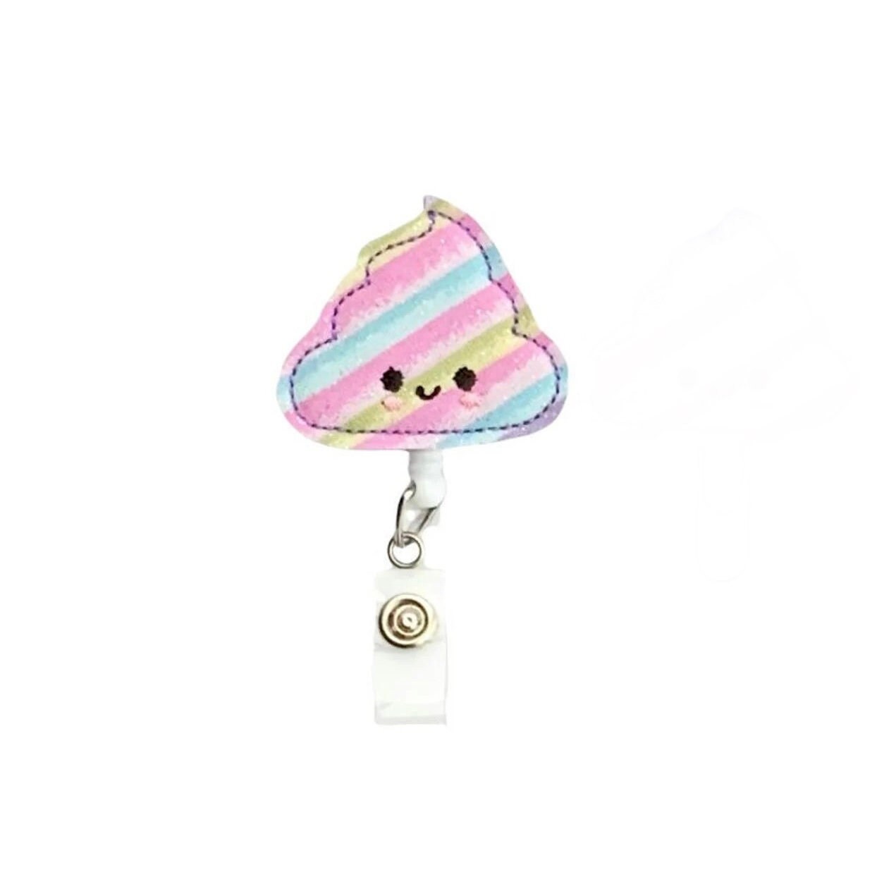 Unicorn Poop Badge Reel Rainbow Poop Badge Reel Retractable - Etsy