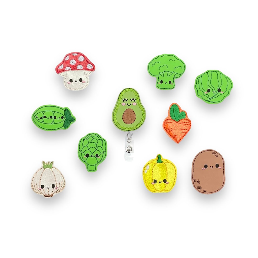 Vegetable Badge Reel, Dietitian Badge Reel, Nutritionist Badge Reel ...