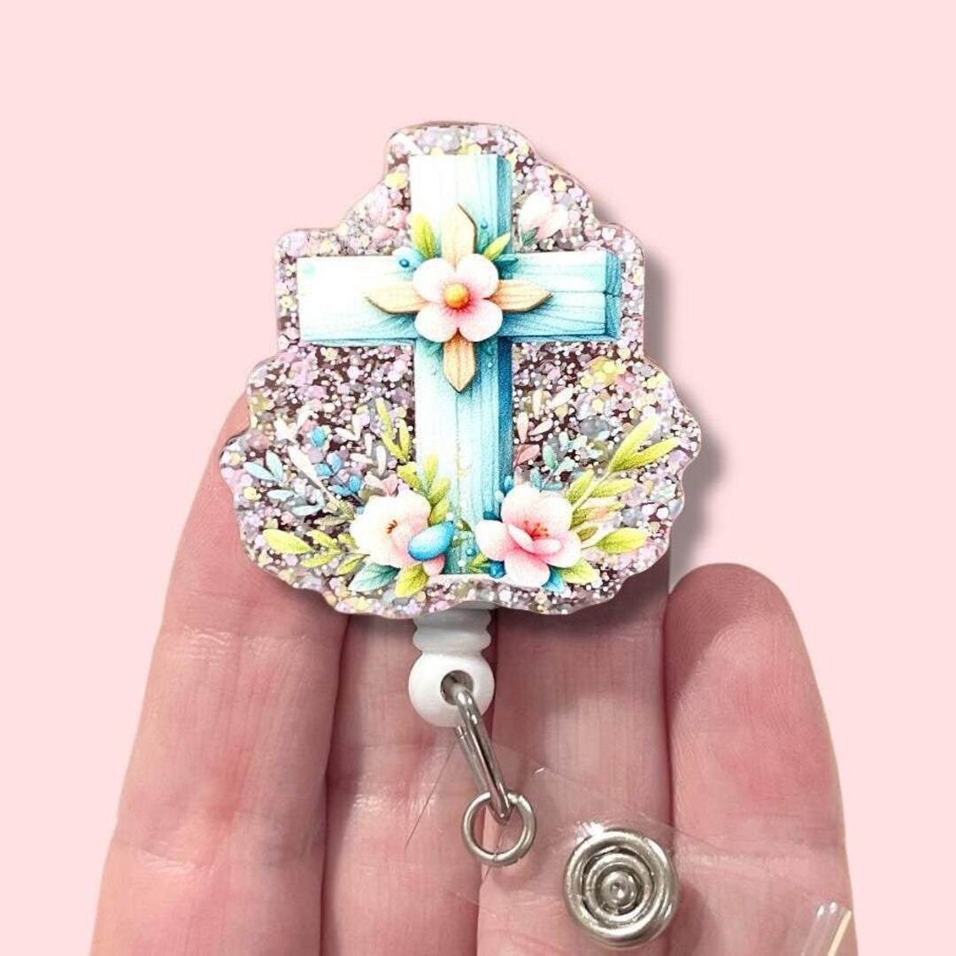 Easter Badge Reel, Easter Religious Badge Reel, Jesus Badge Reel, ID ...
