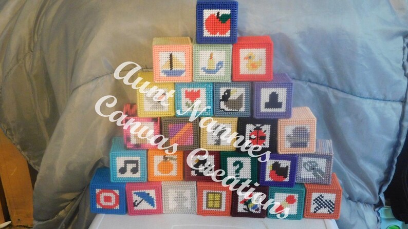 Children's Alphabet and Number Blocks - Etsy