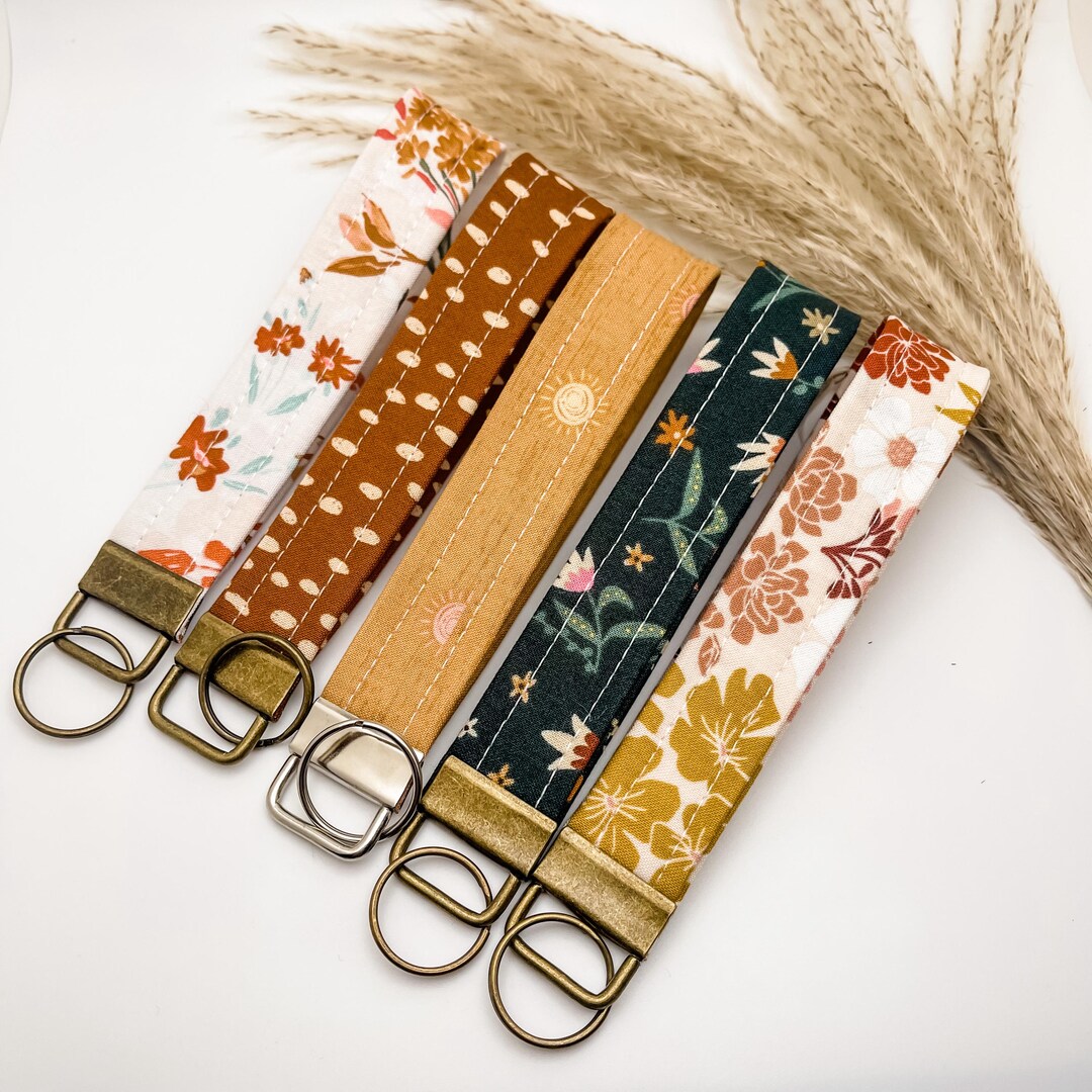 Key Fob Keychain, Wristlet Keychain, Cute Keychain, Boho Keychain ...