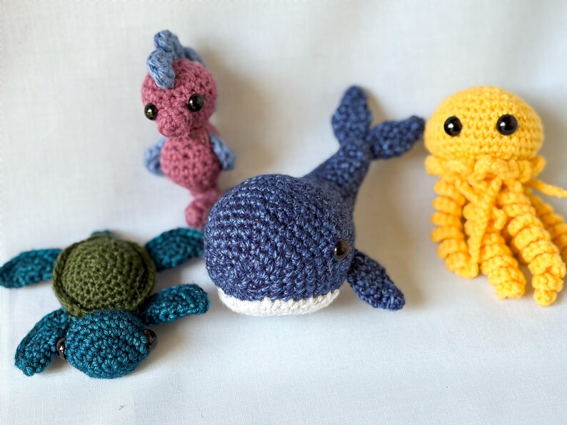 Mystery Crochet Box, Ocean Animal Plush Scoop, Amigurumi Sea Creature ...