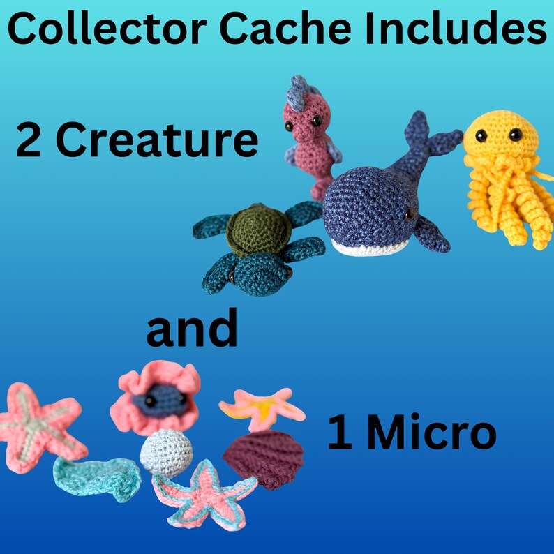 Mystery Crochet Box, Ocean Animal Plush Scoop, Amigurumi Sea Creature ...