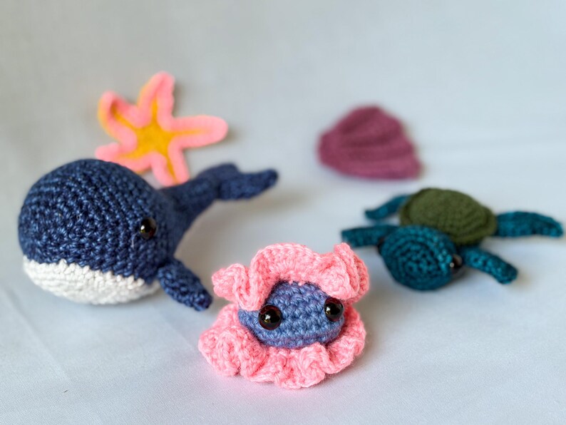 Mystery Crochet Box, Ocean Animal Plush Scoop, Amigurumi Sea Creature ...