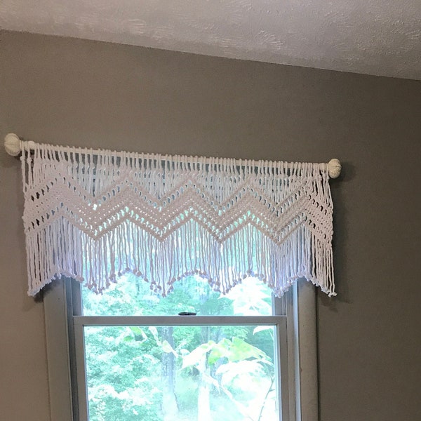 Macrame Valance - Etsy