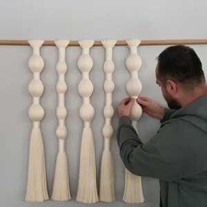 Mexican Macrame Wall Hanging: Fiber Art, Yarn Decor (20x35 Inches) - Etsy